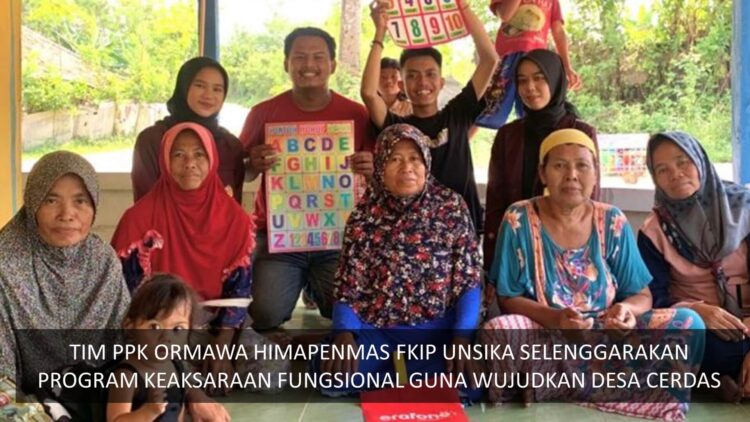 Literasi Keaksaraan Fungsional oleh Tim PPK Ormawa Himapenmas FKIP UNSIKA - IMADIKLUS